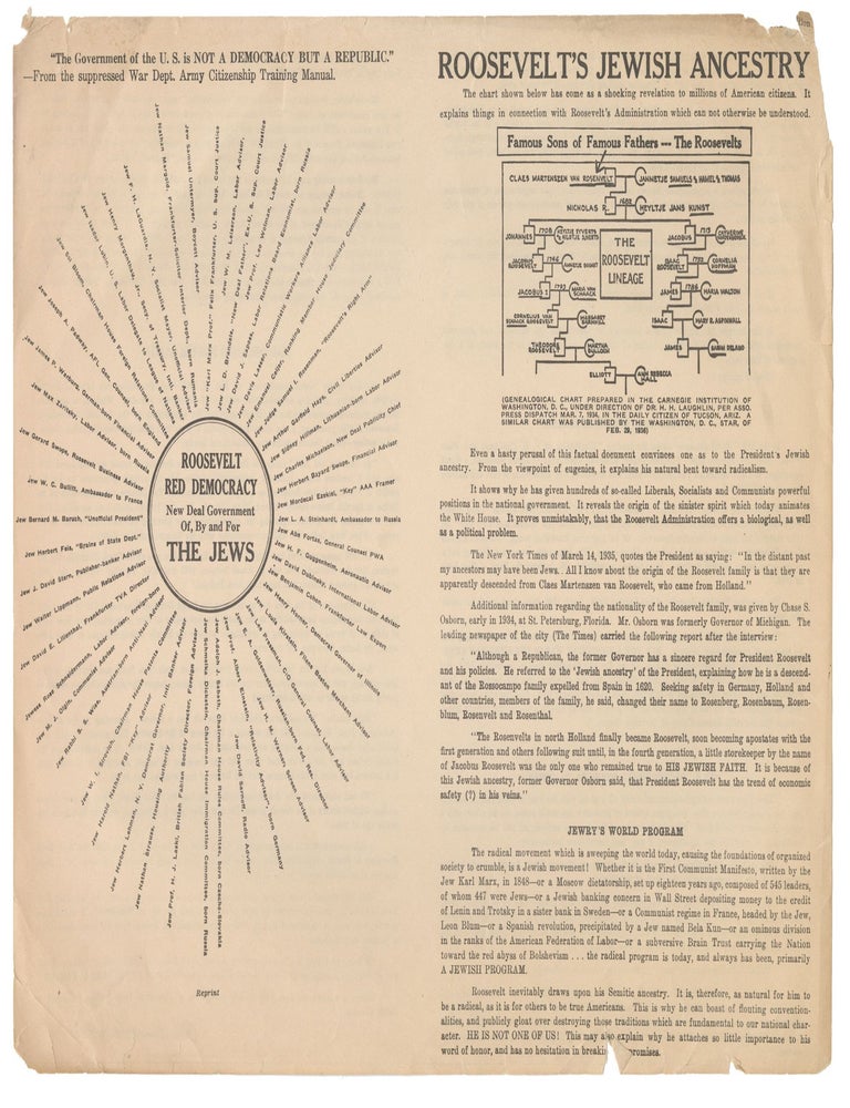 Roosevelt's Jewish Ancestry | Robert Edward Edmondson